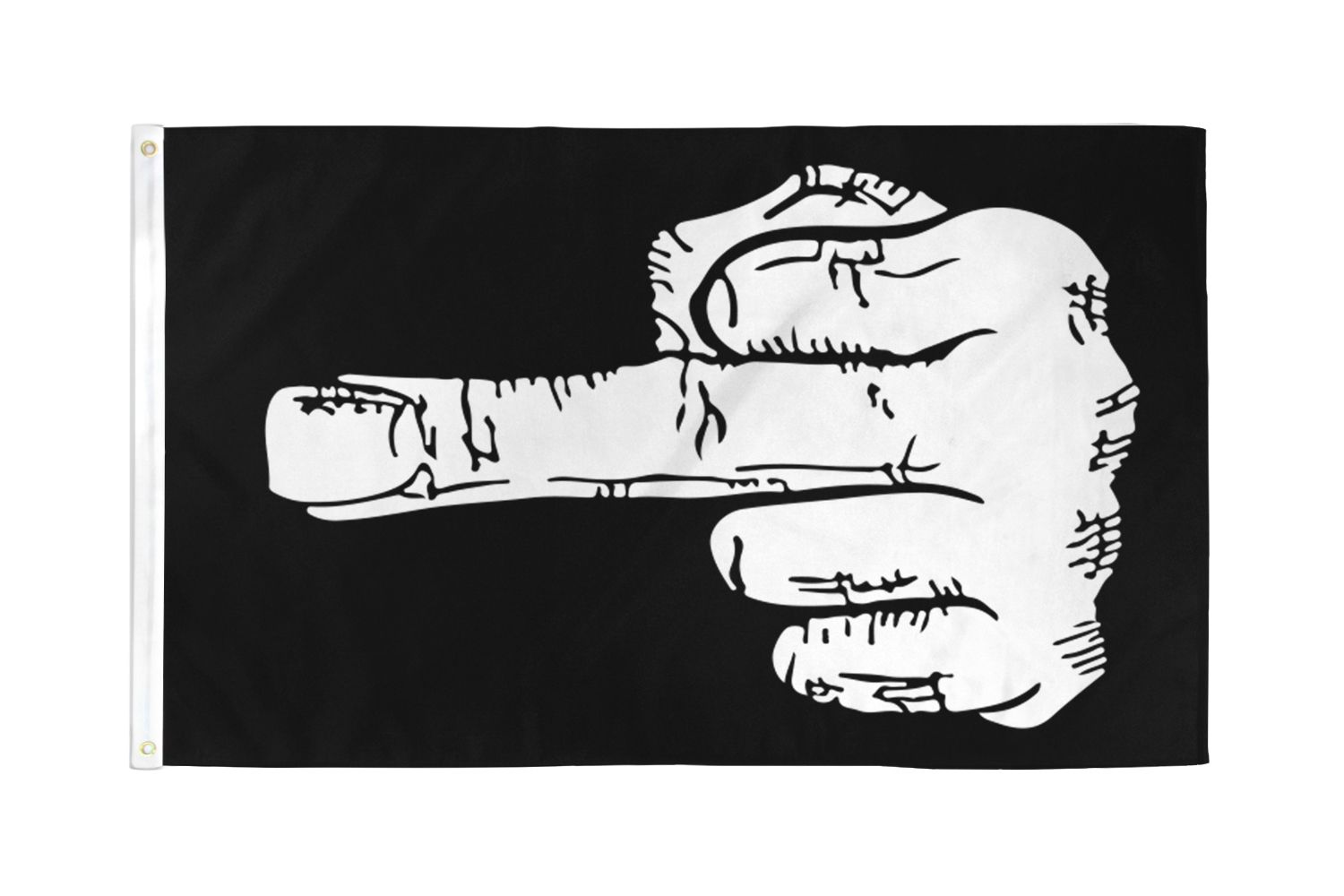 Durable Middle Finger Flag 3x5FT Banner Dorm Man Cave Flip Off Funny G ...